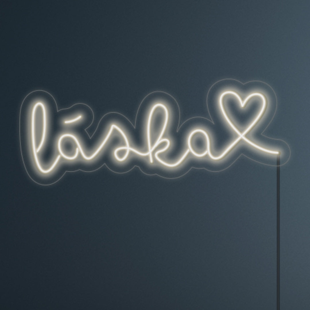 Shiny Sheep - Neonový nápis 'Láska'